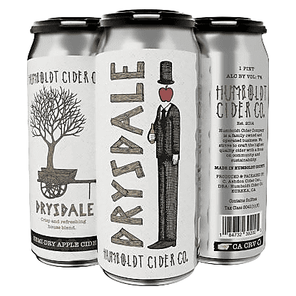 Humboldt Cider Drysdale 4pk 16oz Can - Humboldt Brewing Co – BevMo!