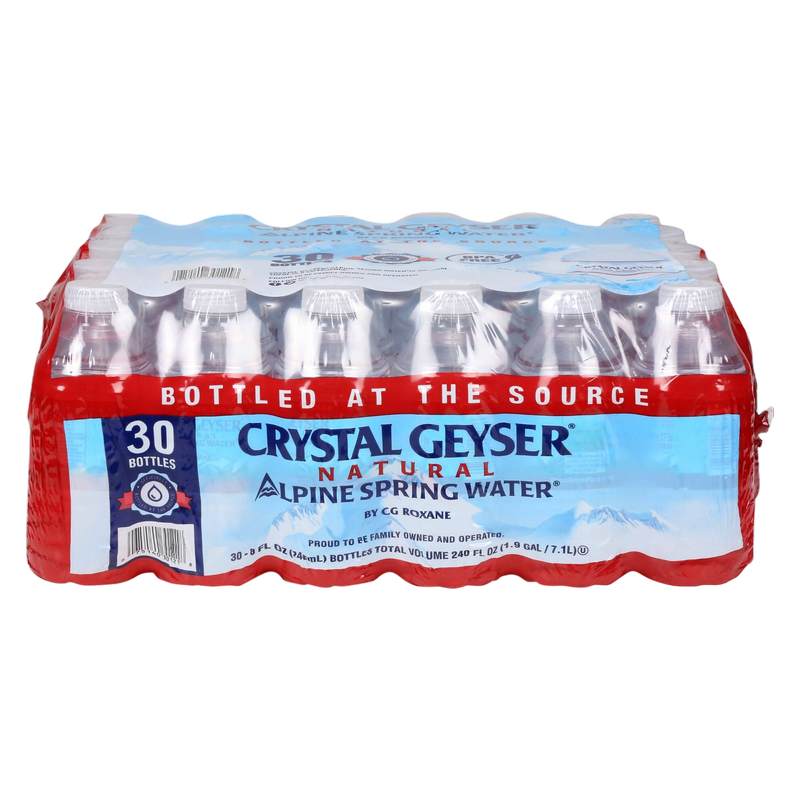 Crystal Geyser Spring Water 30pk 8oz Btl - Crystal Geyser – BevMo!