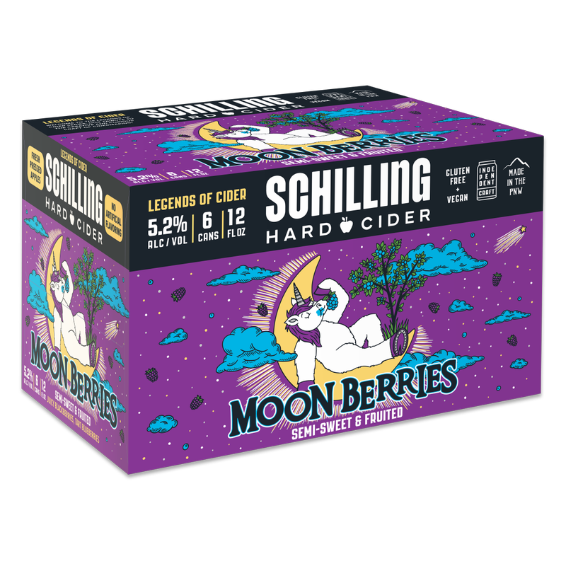 Schilling Hard Cider Moon Berries 6PKC 12 OZ - Schilling Cider – BevMo!