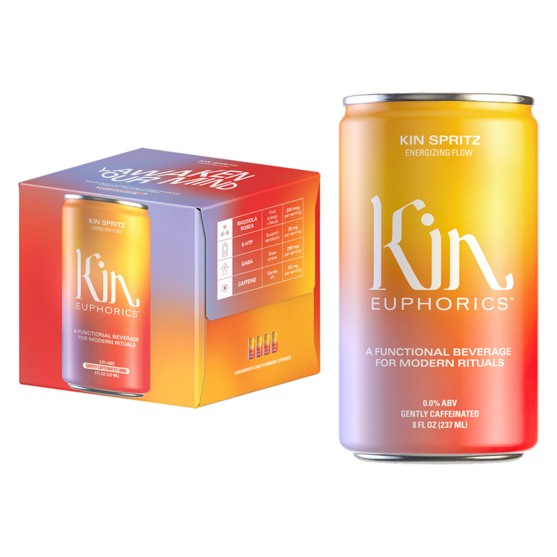 Kin Spritz 4pk 8oz Can - Kin Euphorics – BevMo!