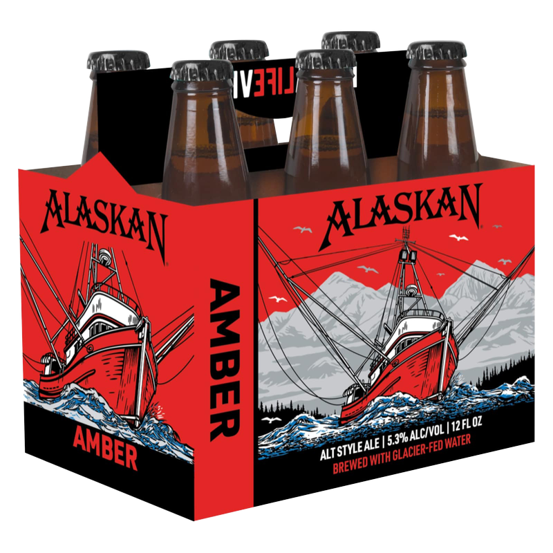 Alaskan Amber 6pk 12oz Btl 5.3% ABV - Alaskan – BevMo!
