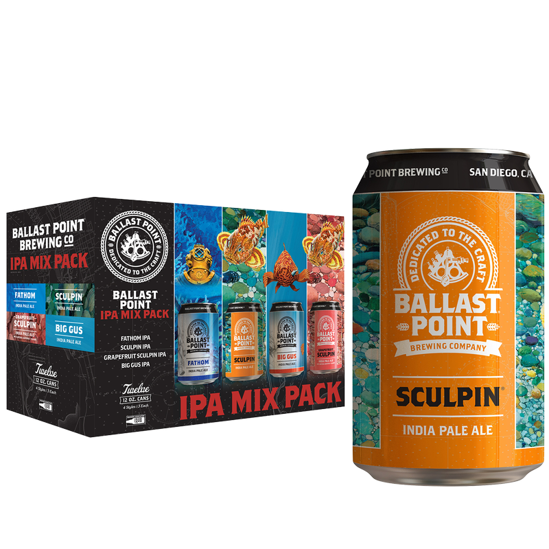 Ballast Point IPA Variety 12pk 12oz Btl 7.0% ABV - Ballast Point – BevMo!