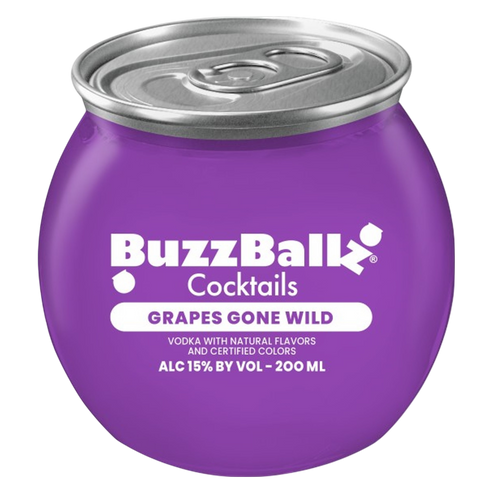 Buzzballz Cocktails Grapes Gone Wild 200ml 15% ABV - BuzzBallz – BevMo!