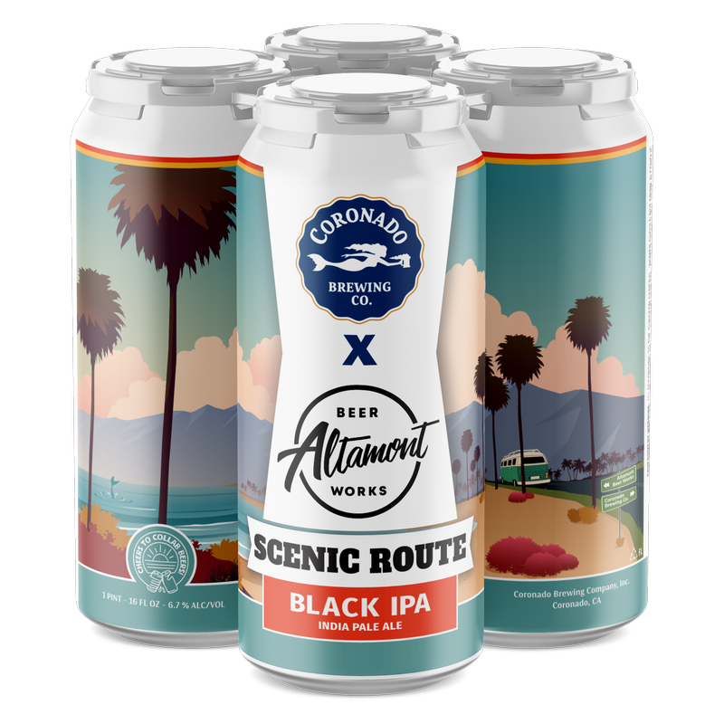 Coronado Scenic Route Black IPA 4pk 16oz Can - Coronado Brewing – BevMo!