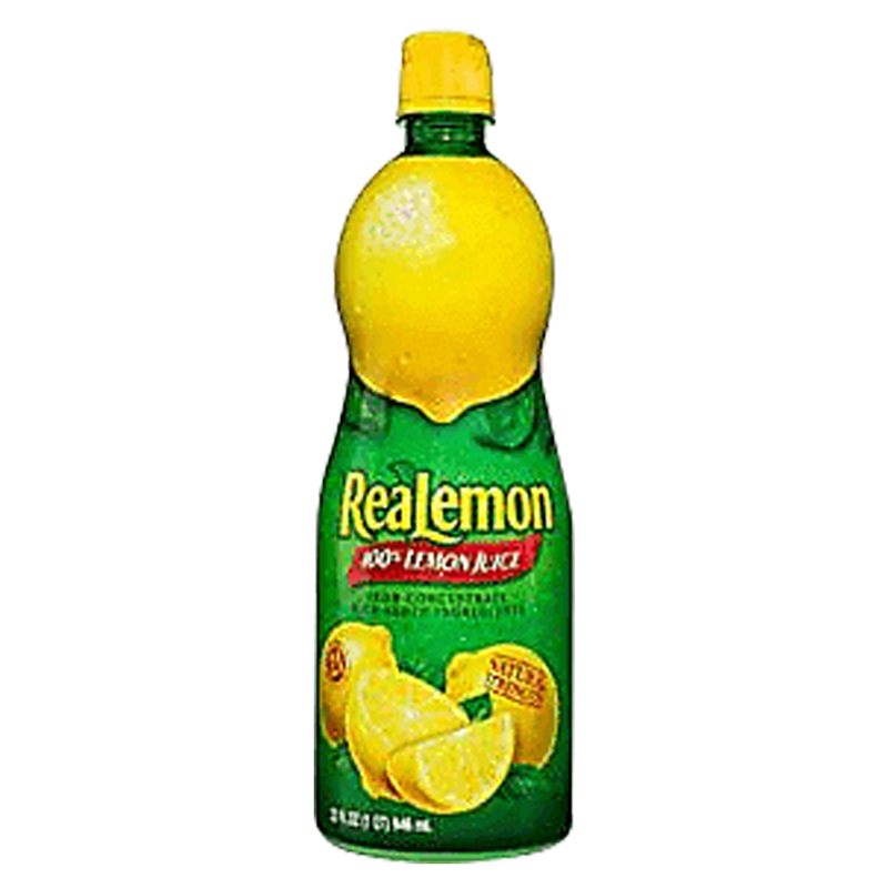 Real Lemon 100% Lemon Juice 32oz - RealLemon – BevMo!