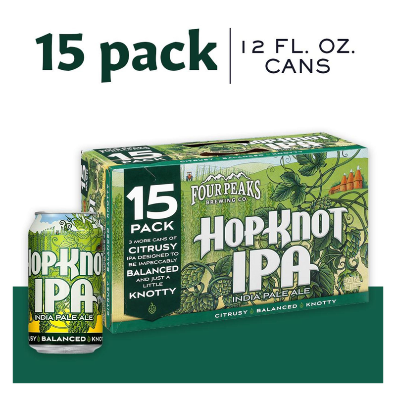 Four Peaks Hop Knot IPA 15pk 12oz Cans - Four Peaks – BevMo!