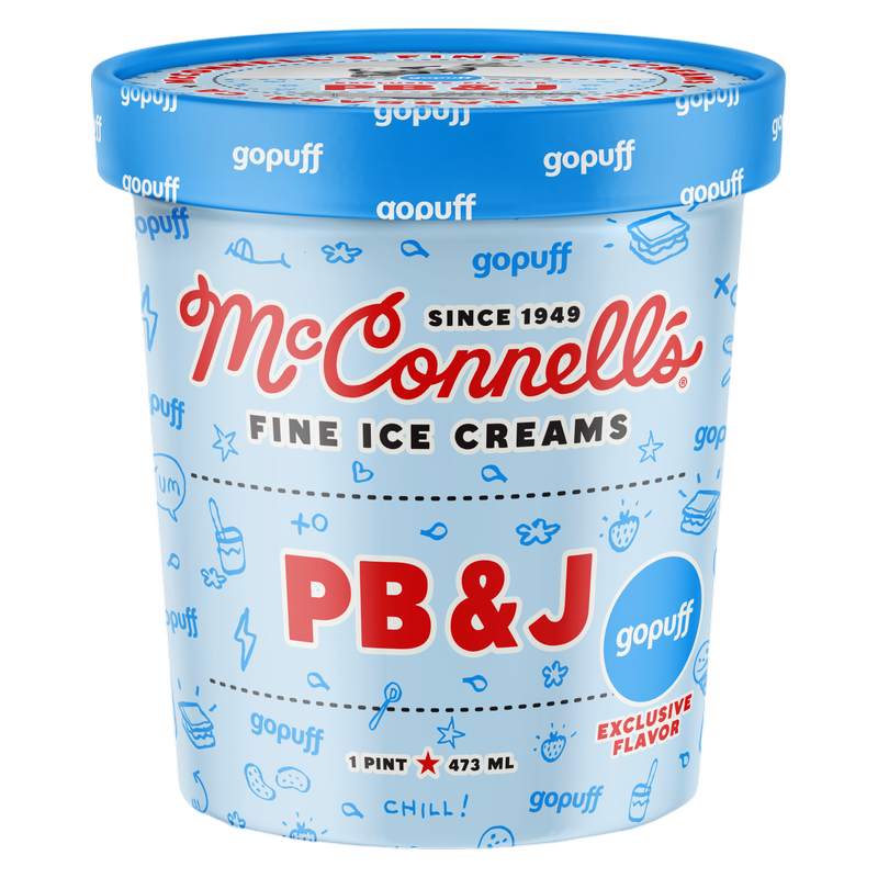 McConnell's PB&J Gopuff Exclusive Ice Cream Pint, 16oz - McConnells ...