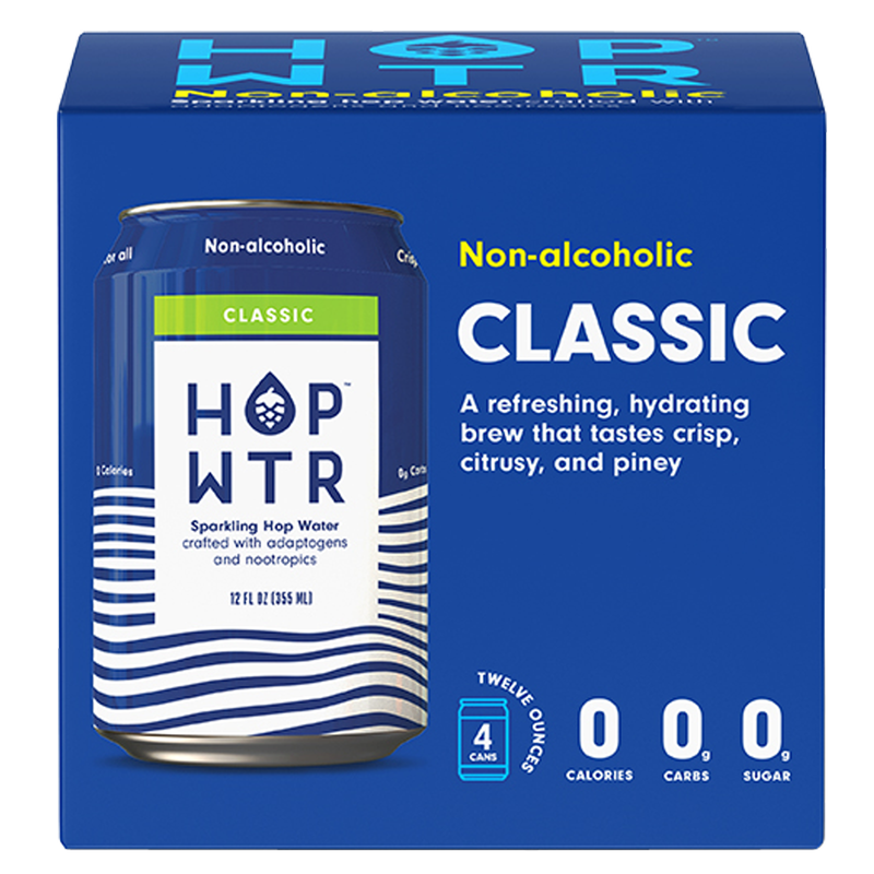 HOP WTR Classic 4pk 12oz Can - HOP WTR – BevMo!