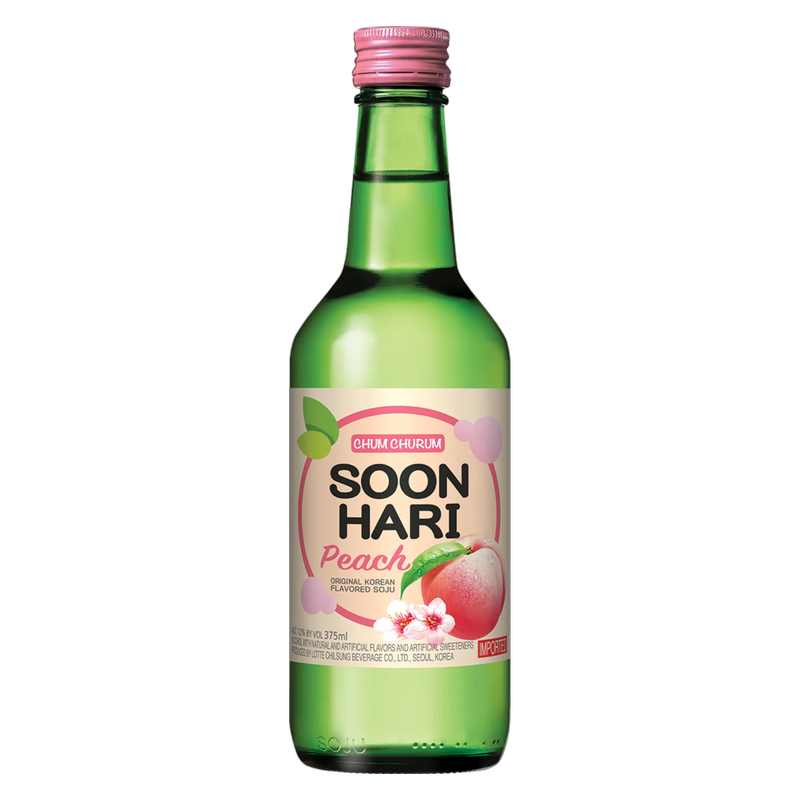 Soon Hari Peach Soju 375ml 12% ABV - Soon Hari – BevMo!