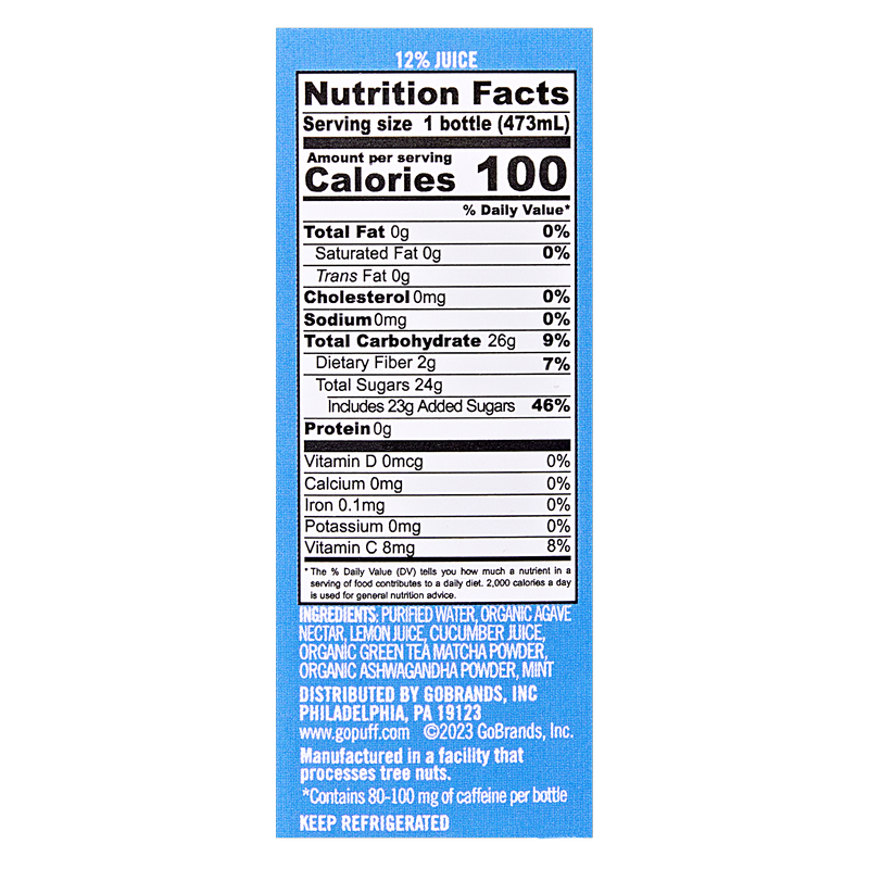 Gopuff x Pure Green Energize Juice Refresher 16 oz – BevMo!