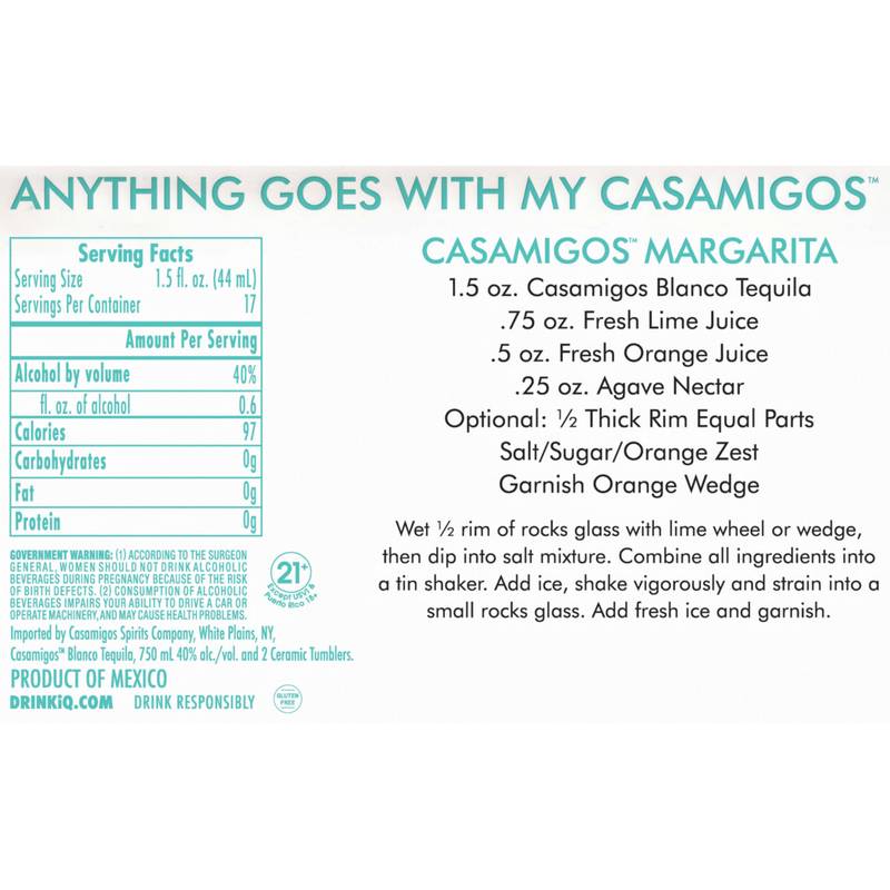 Casamigos Blanco Tequila Gift Set 750ml - Casamigos – BevMo!