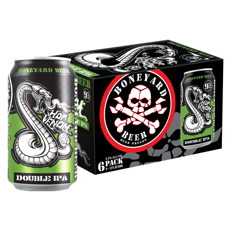 Boneyard Beer Hop Venom DIPA 6/12 cans - Boneyard – BevMo!