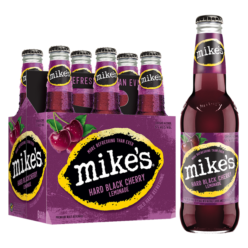 Mike's Hard Black Cherry 6pk 11.2oz Btl 5.0% ABV - Mike's Hard – BevMo!
