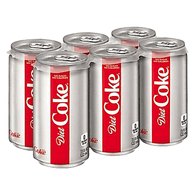 Diet Coke 6pk 7.5oz Mini Can – BevMo!