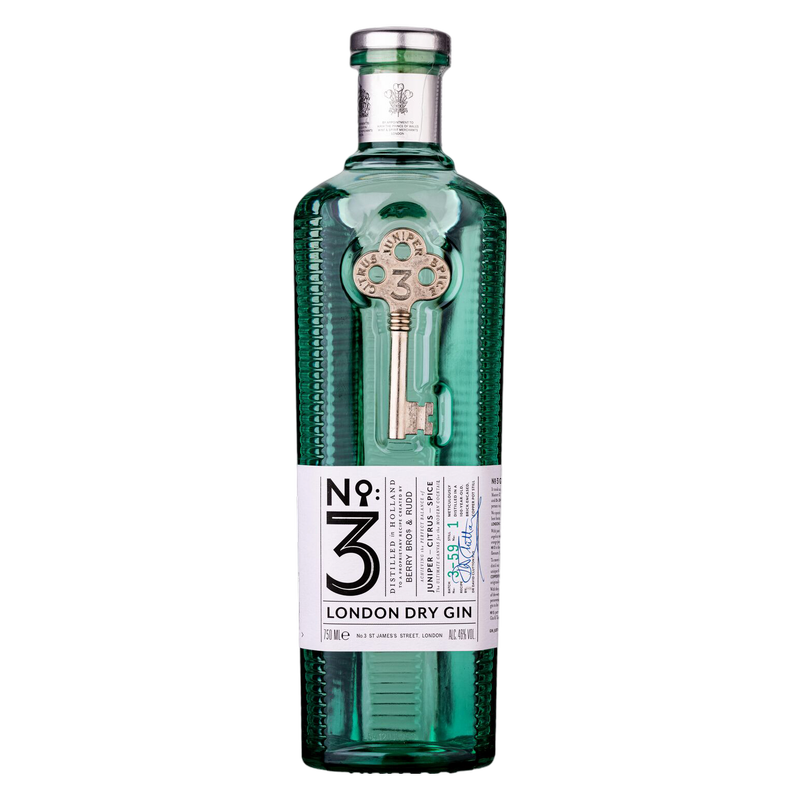 No. 3 London Dry Gin 750ml - No. 3 – BevMo!