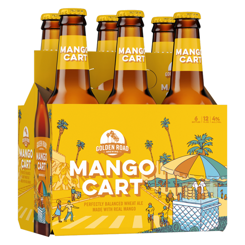Golden Road Mango Cart 6pk 12oz Bottle 4% ABV - Golden Road – BevMo!