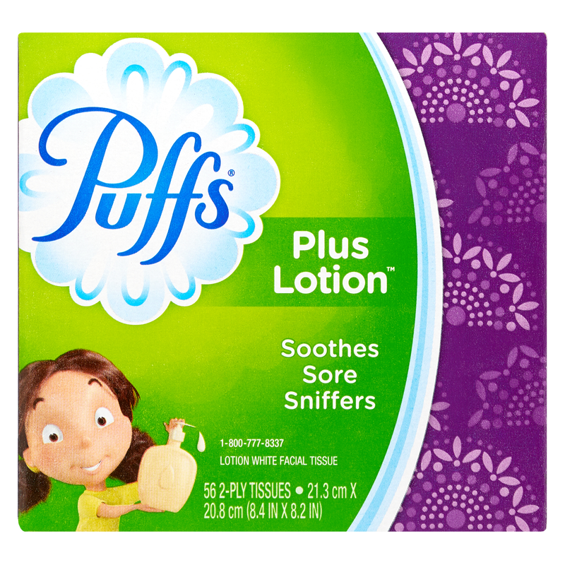 Puffs Plus Lotion 56ct White Facial Tissues - Puffs – BevMo!