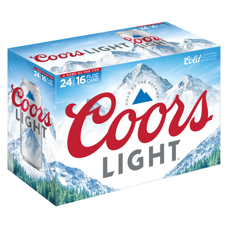 Coors Light 24pk 16oz Can 4.2% ABV - Coors Light – BevMo!