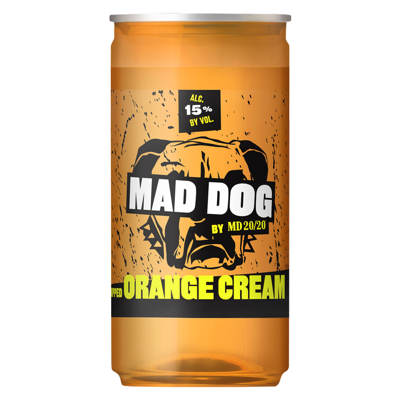 Mad Dog Whipped Orange Cream 200ml 15% ABV - Mad Dog – BevMo!