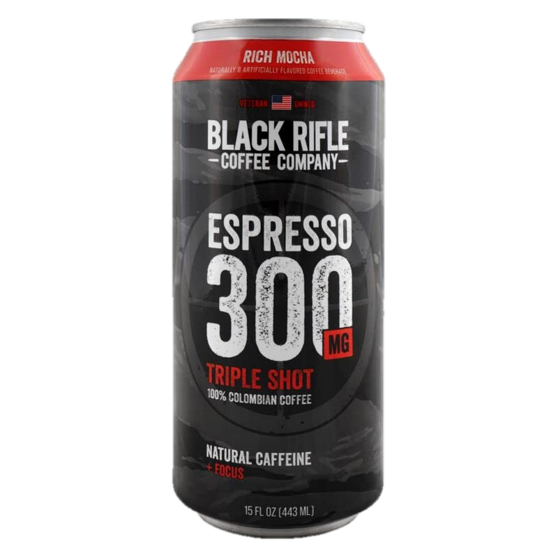 Black Rifle Coffee Co. Espresso 300 Rich Mocha 12oz Can - Black Rifle ...