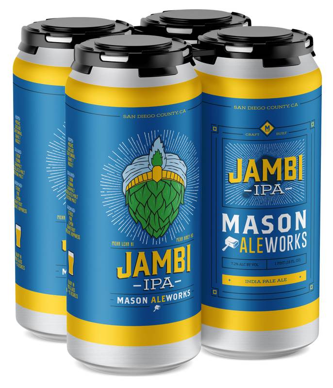 Mason Ale Works Jambi IPA 4pk 16oz Can - Mason Ale Works – BevMo!