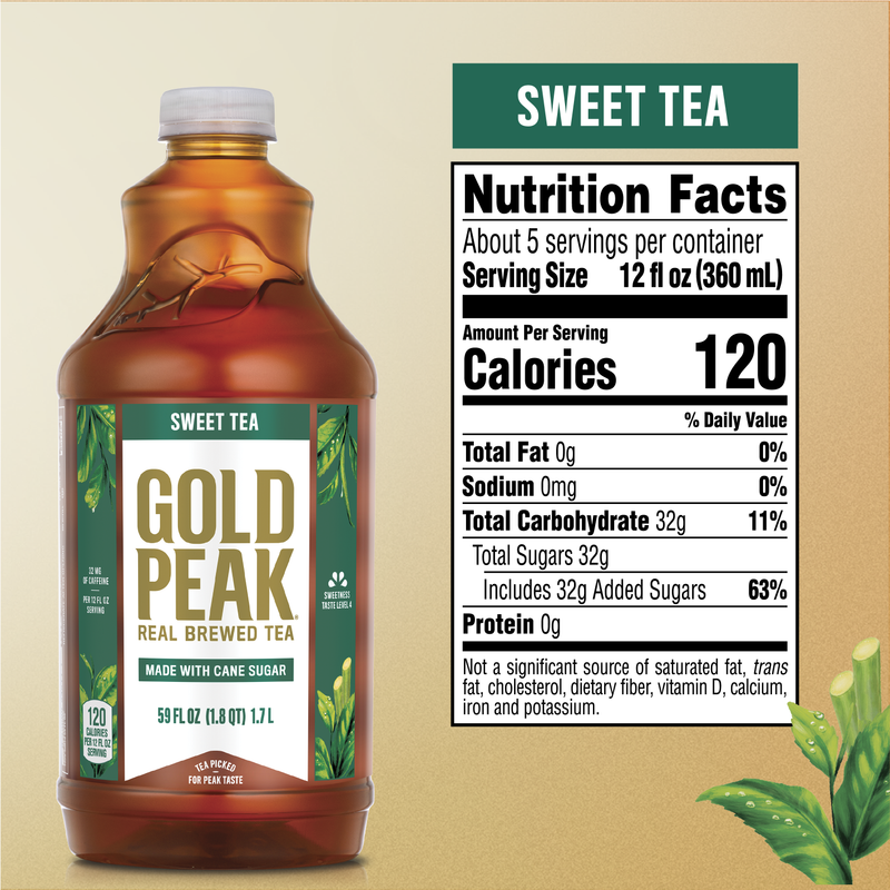 Gold Peak Sweet Tea 59oz Btl - Gold Peak – BevMo!