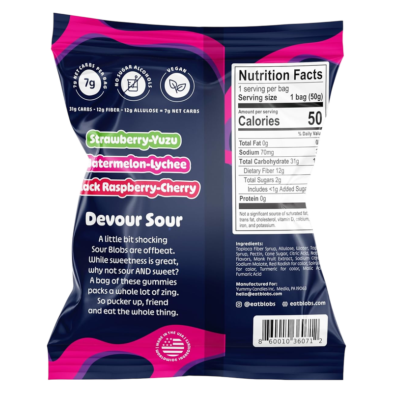 Blobs Mixed Sour Gummies, 1.8 oz - Blobs – BevMo!