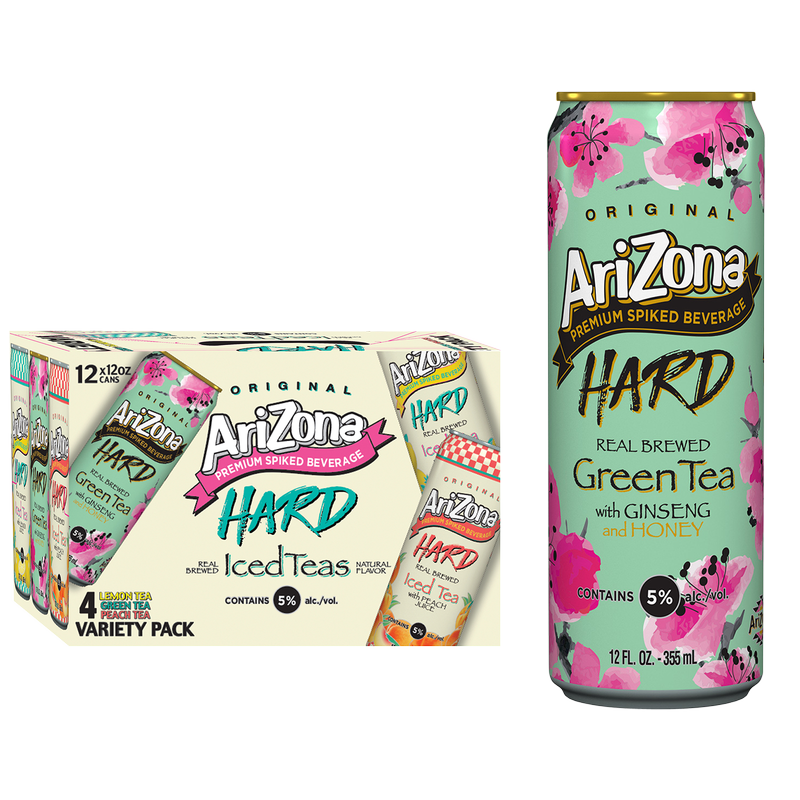 Arizona Hard Tea Party Pack 12pk 12oz Can 5.0% ABV - Arizona Hard – BevMo!