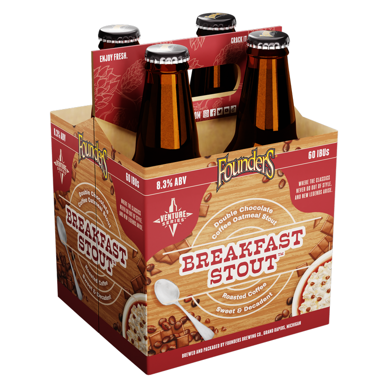 Founders Brewing Breakfast Stout 4pk 12oz Btl - Founders – BevMo!