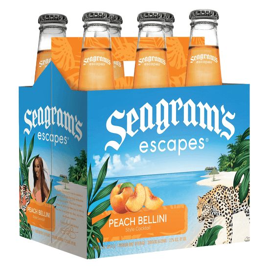 Seagram's Peach Bellini 6pk 11.2 oz Btl 3.2% ABV - Seagram's Escapes ...