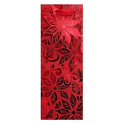 Poinsettia Parade Bottle Bag - The Gift Wrap Company – BevMo!