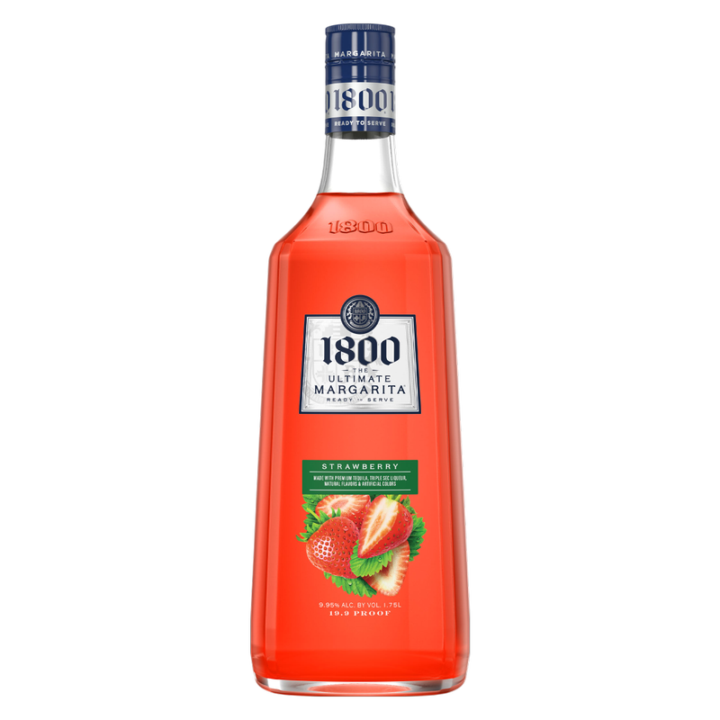 1800 The Ultimate Margarita Strawberry Ready to Drink Cocktail 1.75L 9. ...