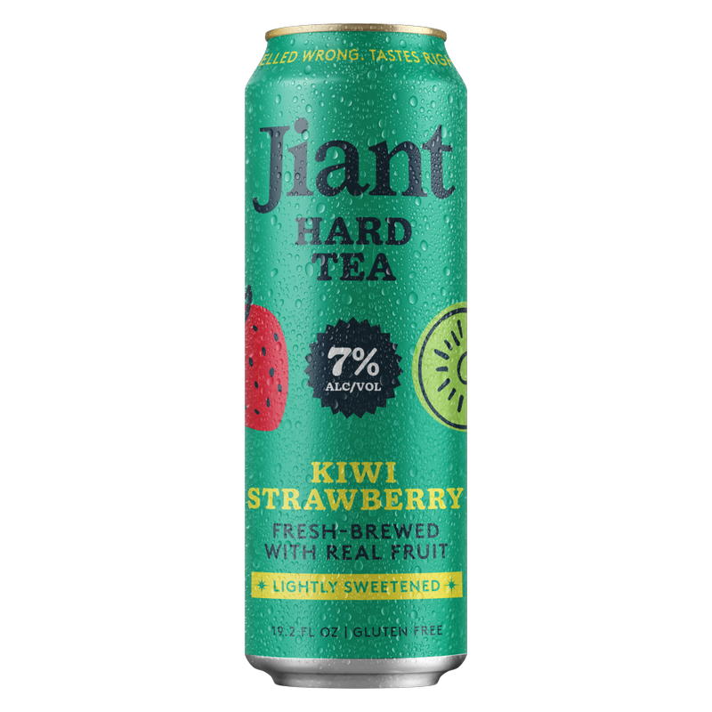 Jiant Kiwi Strawberry Hard Tea 19.2oz Can 7% ABV - Jiant – BevMo!