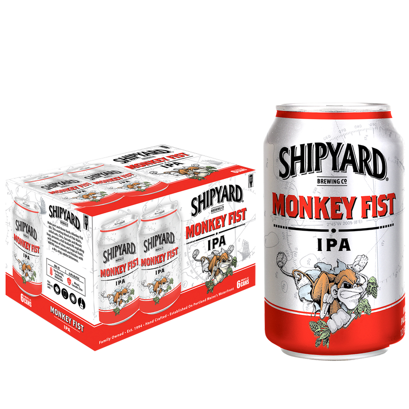 Shipyard Brewing Monkey Fist IPA 6pk 12oz Can - Shipyard – BevMo!