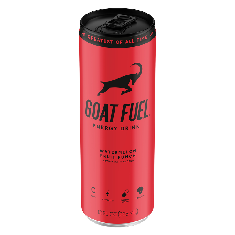 G.O.A.T. Fuel Watermelon Fruit Punch Energy Drink 12oz Can - BevMo ...