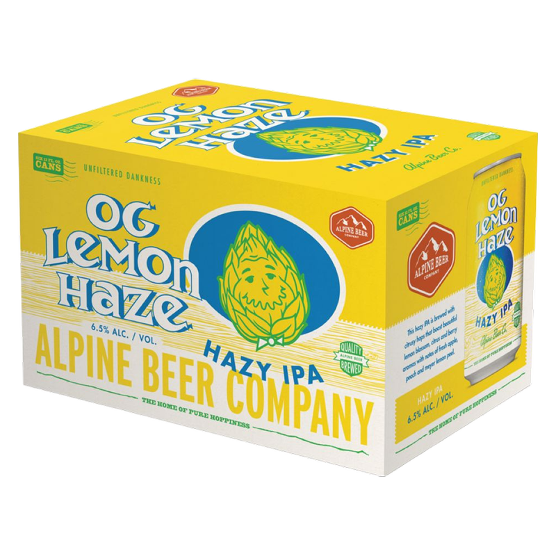 Alpine Beer Co. OG Lemon Haze IPA 6pk 12oz Cans - Alpine – BevMo!