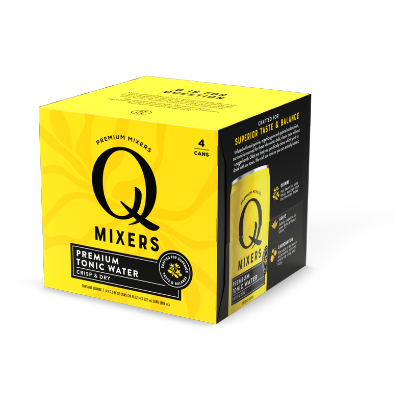 Q Mixers Tonic Water 4pk 7.5oz Can - Q Drinks – BevMo!