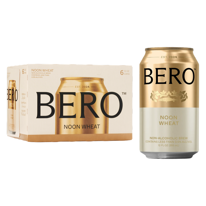 BERO Noon Wheat Non-Alcoholic 6pk 12oz Can - BERO – BevMo!