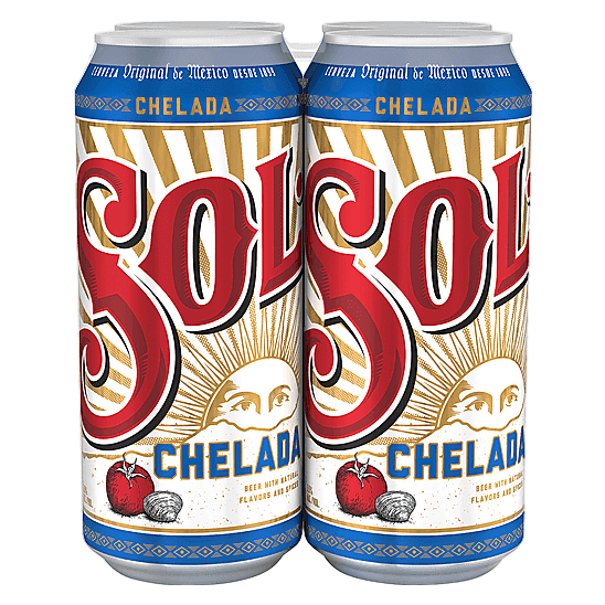 Sol Chelada 4pk 16oz Can - Sol – BevMo!