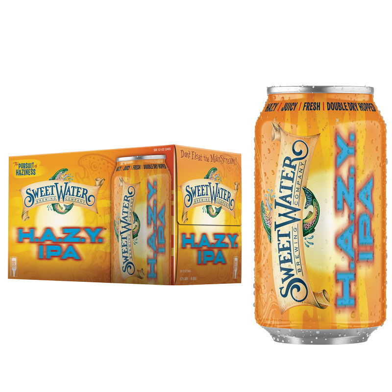 SweetWater H.A.Z.Y. IPA 6pk 12oz Can 6.2% ABV - SweetWater – BevMo!