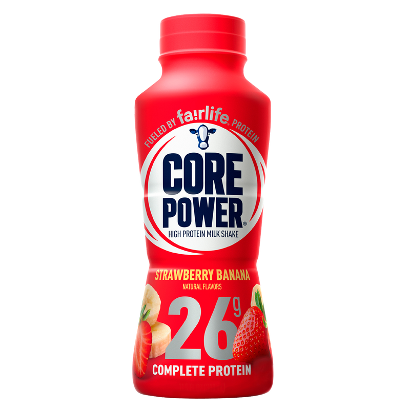 Core Power Strawberry Banana Protein Milkshake 14oz - Core Power – BevMo!
