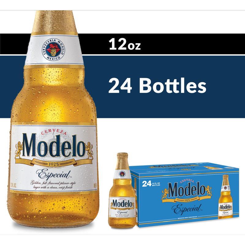 Modelo Especial 24pk 12oz Btl 4.4% ABV - Modelo – BevMo!