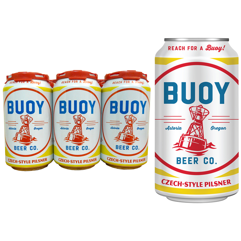 Buoy Czech Pilsner 6 pk 12oz Can 6.2% ABV - Buoy – BevMo!