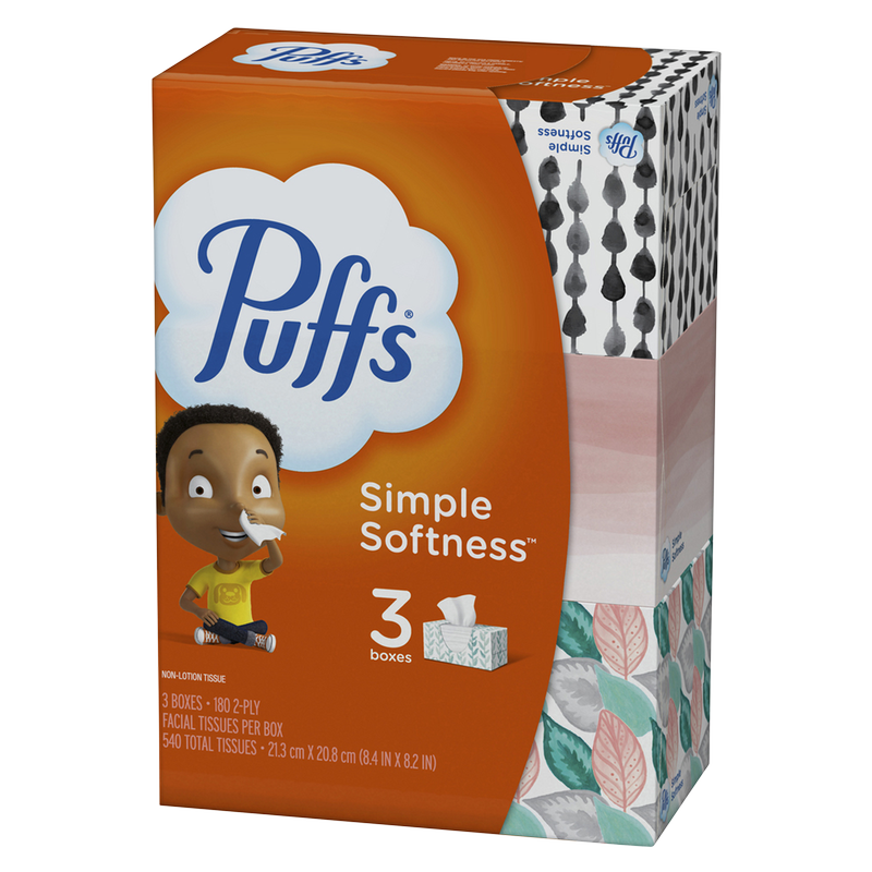 Puffs 3pk Basic Facial Tissue Box - Puffs – BevMo!