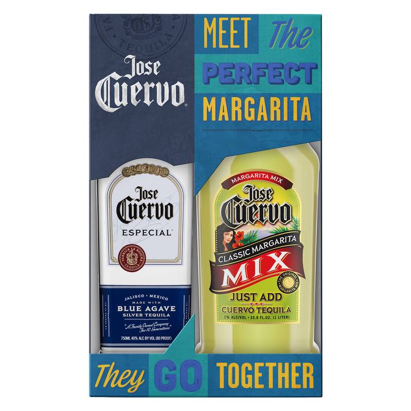 Jose Cuervo Especial Silver with Margarita Mix Tequila Blanco 750ml (80 ...