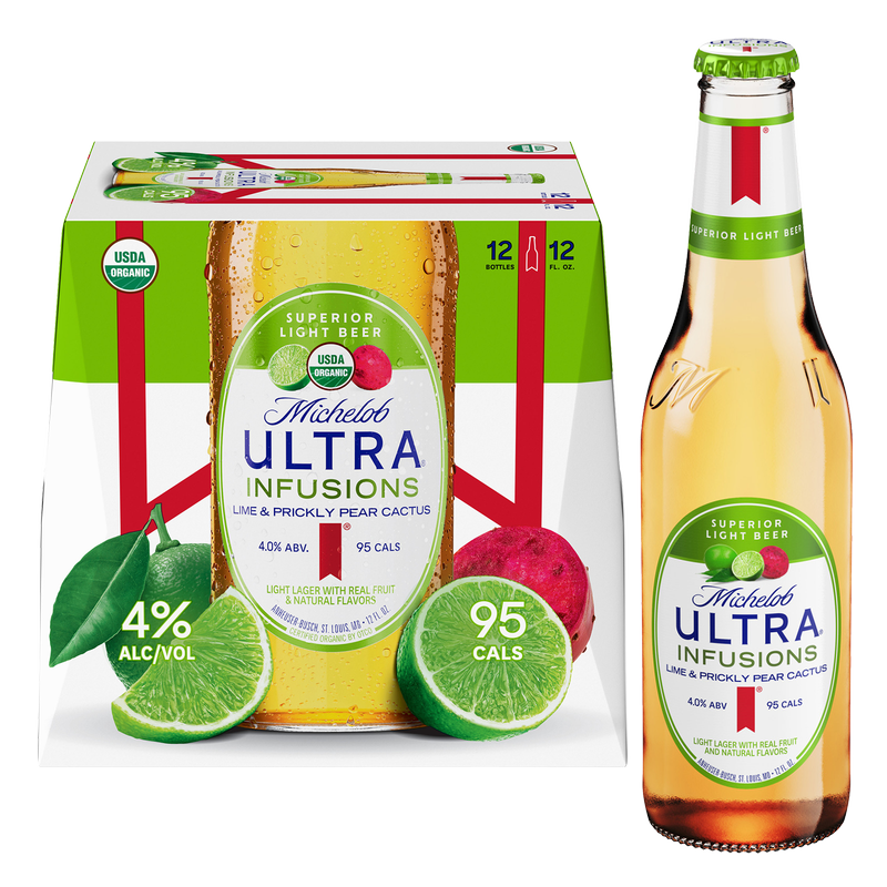 Michelob Ultra Infusions Lime & Prickly Pear Cactus 12pk 12oz Btl ...