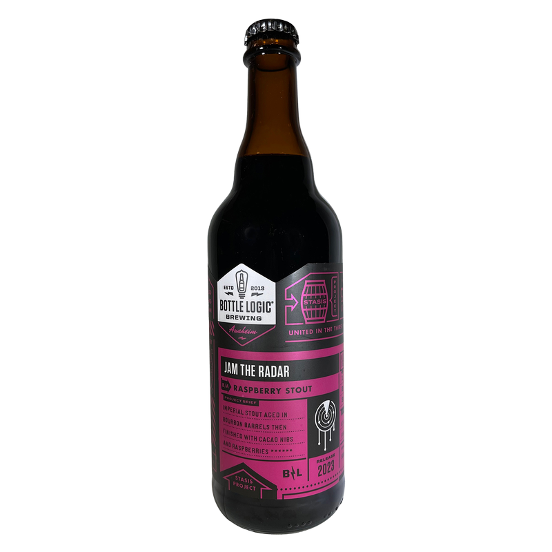 Bottle Logic Jam The Radar Raspberry Stout 500ml - Bottle Logic – BevMo!
