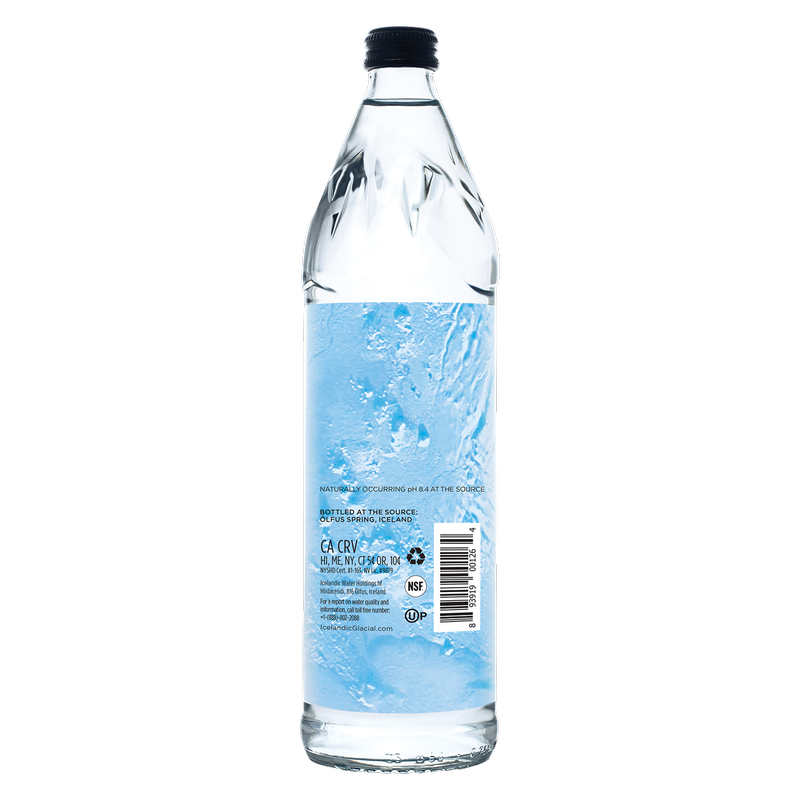 Icelandic Glacial Spring Water 750ml Glass Bottle - Icelandic Glacial ...