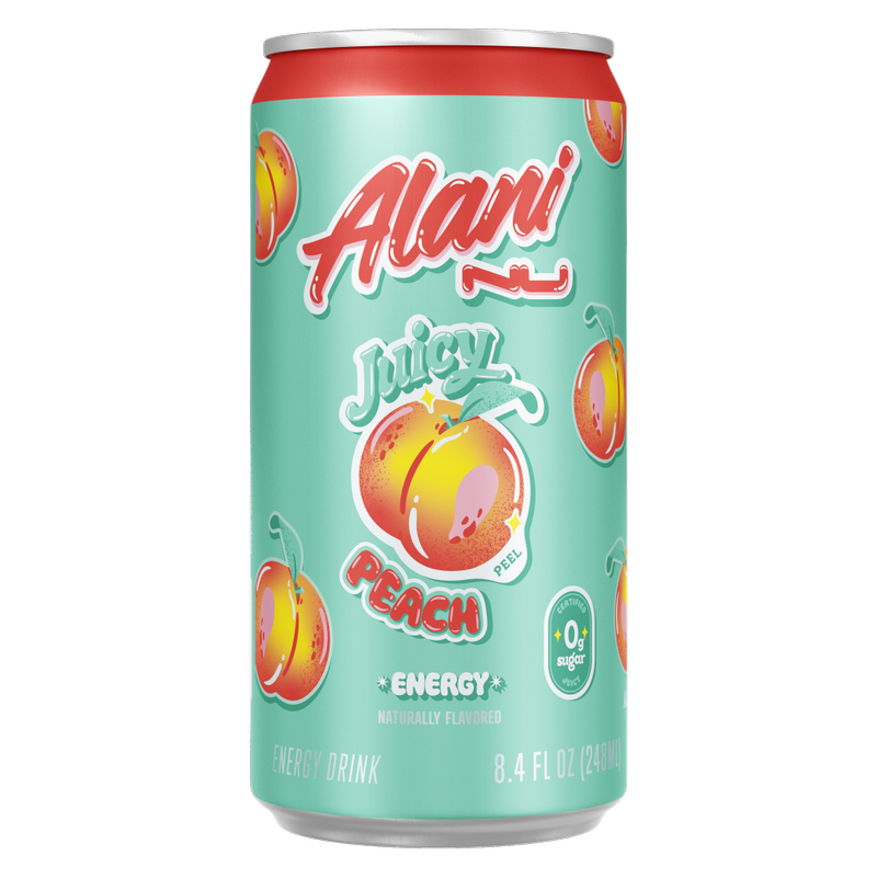 Alani Energy Juicy Peach 8.4oz - Alani – BevMo!