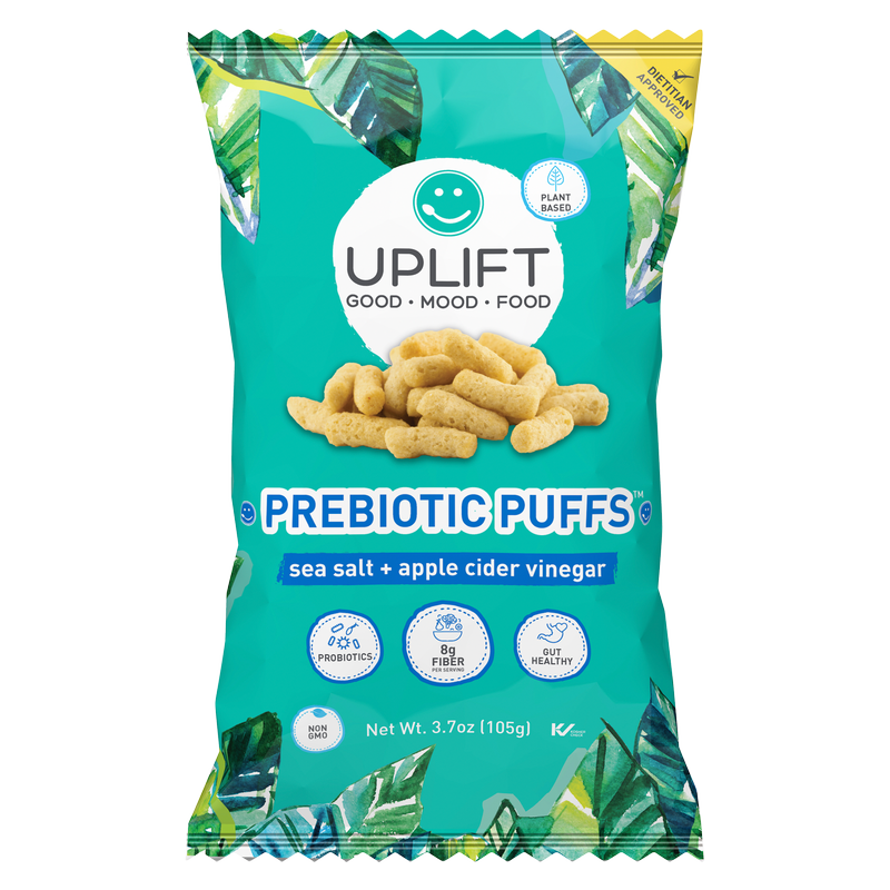 Uplift Foods Prebiotic Sea Salt and Apple Cider Vinegar Puffs 3.7oz ...